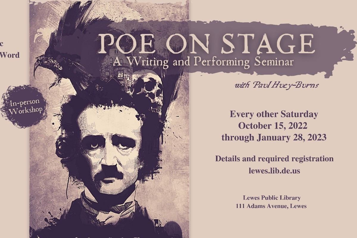 Poe on Stage: A Writing and Performance Seminar | Visit Southern Delaware